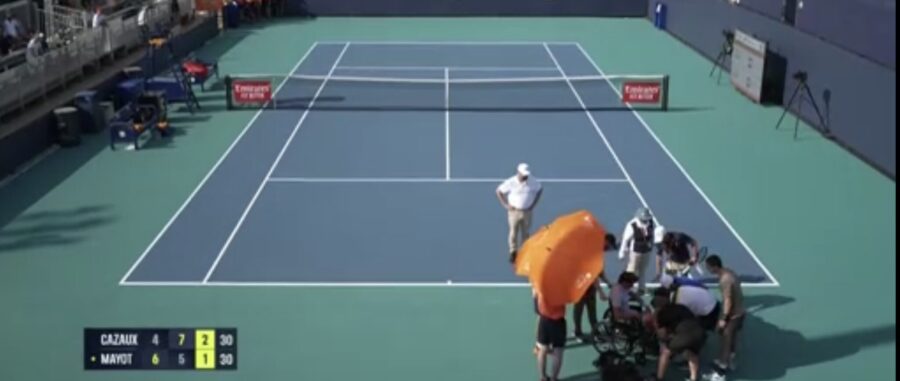 Arthur Cazaux se desmaya en pleno partido de qualy del Masters de Miami ...